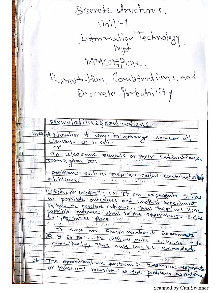 DS Unit1 Handwritten | PDF