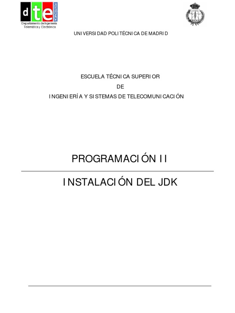 Instalación y Configuración del JDK | PDF | Java (lenguaje de programación) | Ventana (informática)
