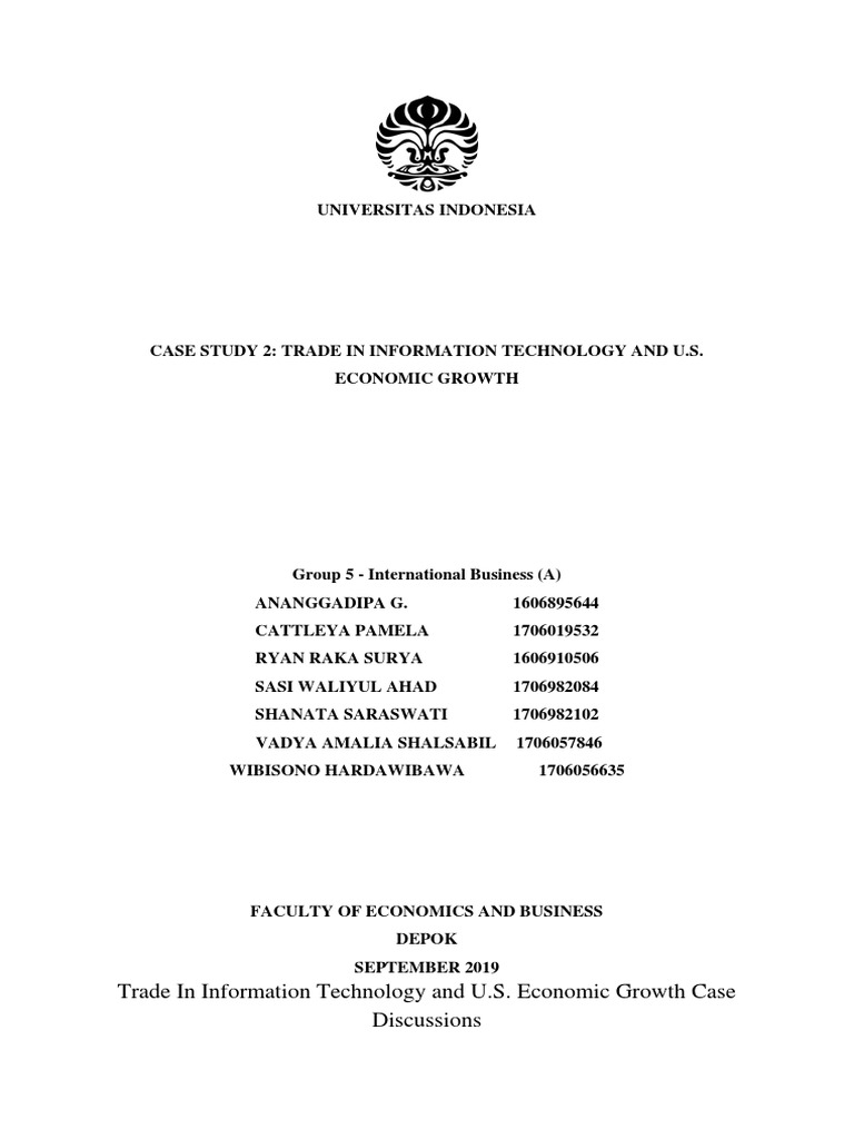 IT Trade Impact on U.S. Economic Growth | PDF | Free Trade | Economics