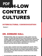 Hall's High vs Low Context Cultures | PDF | Communication | Cognition