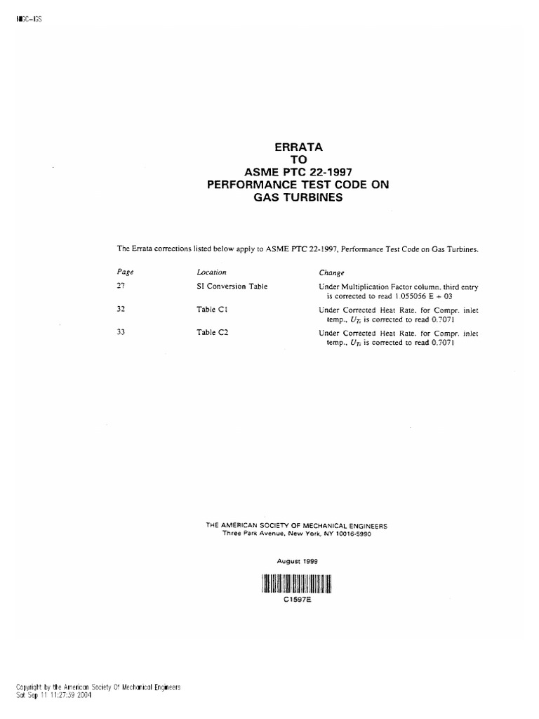 Asme, Ansi PTC 22 - 1997 | PDF