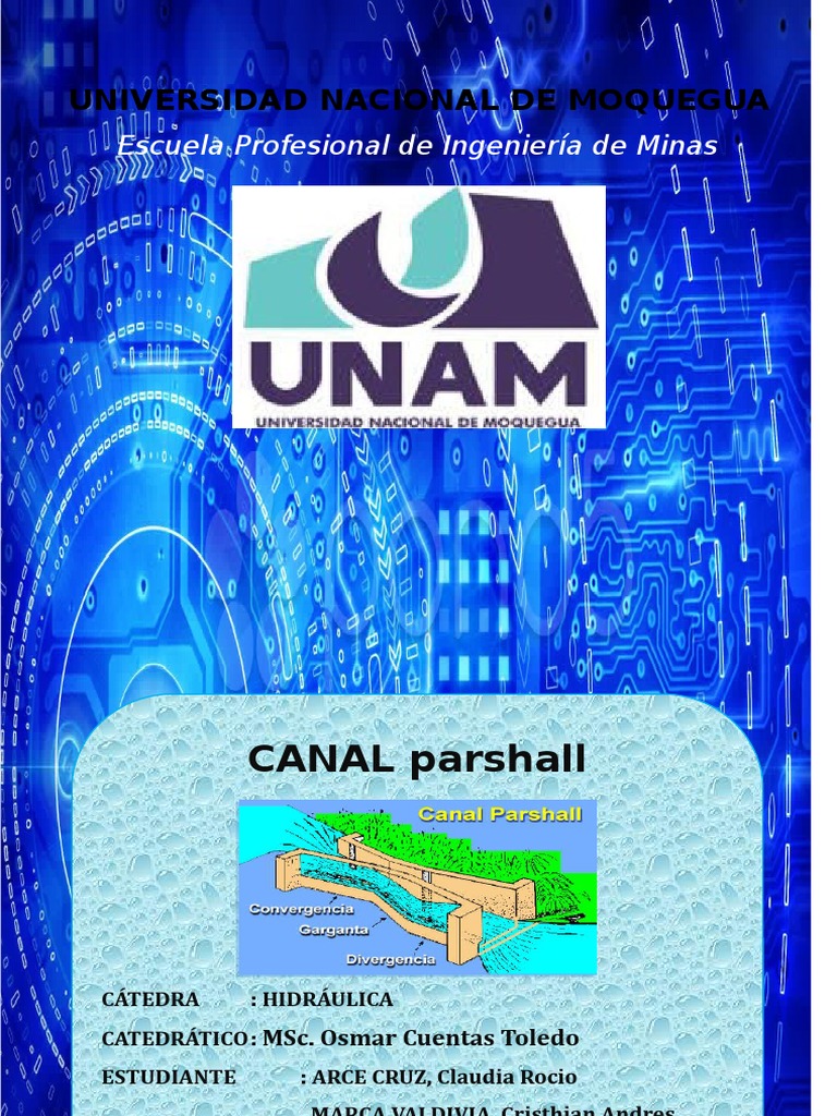 Informe Canal Parshall | PDF | Descarga (hidrología) | Volumen