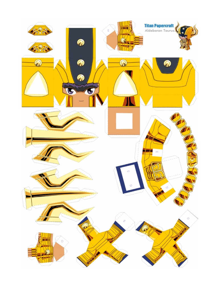 Aldebaran Taurus Chibi Papercraft - by TitanPapercraft | PDF