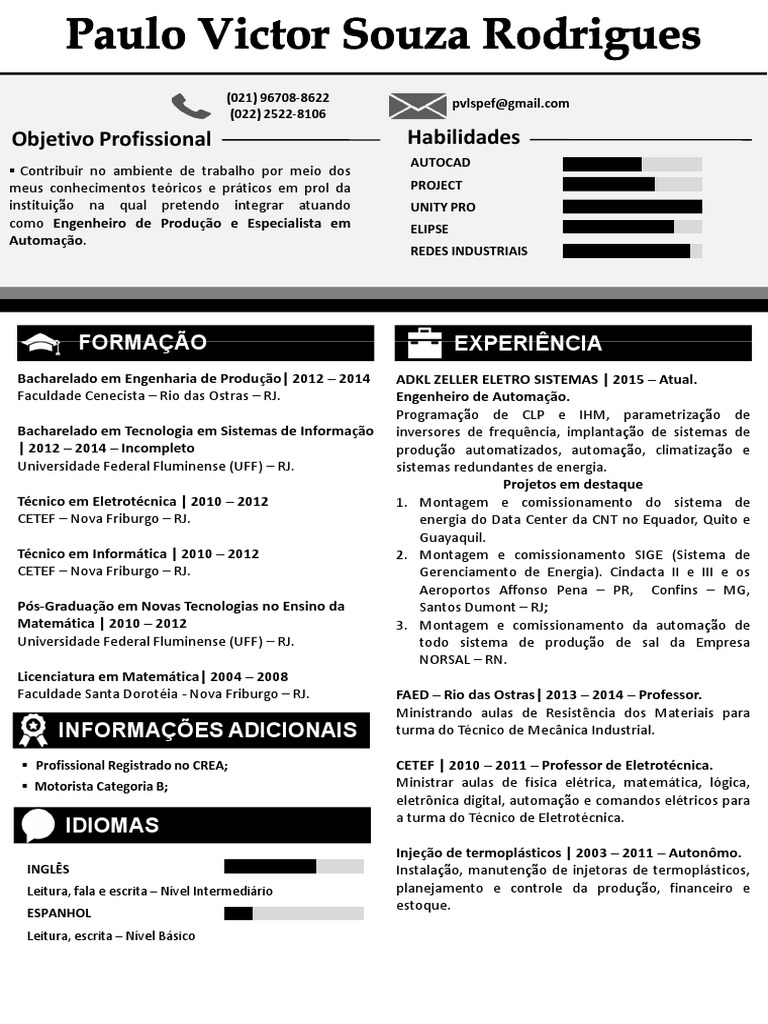 CV Paulo 2018 | PDF