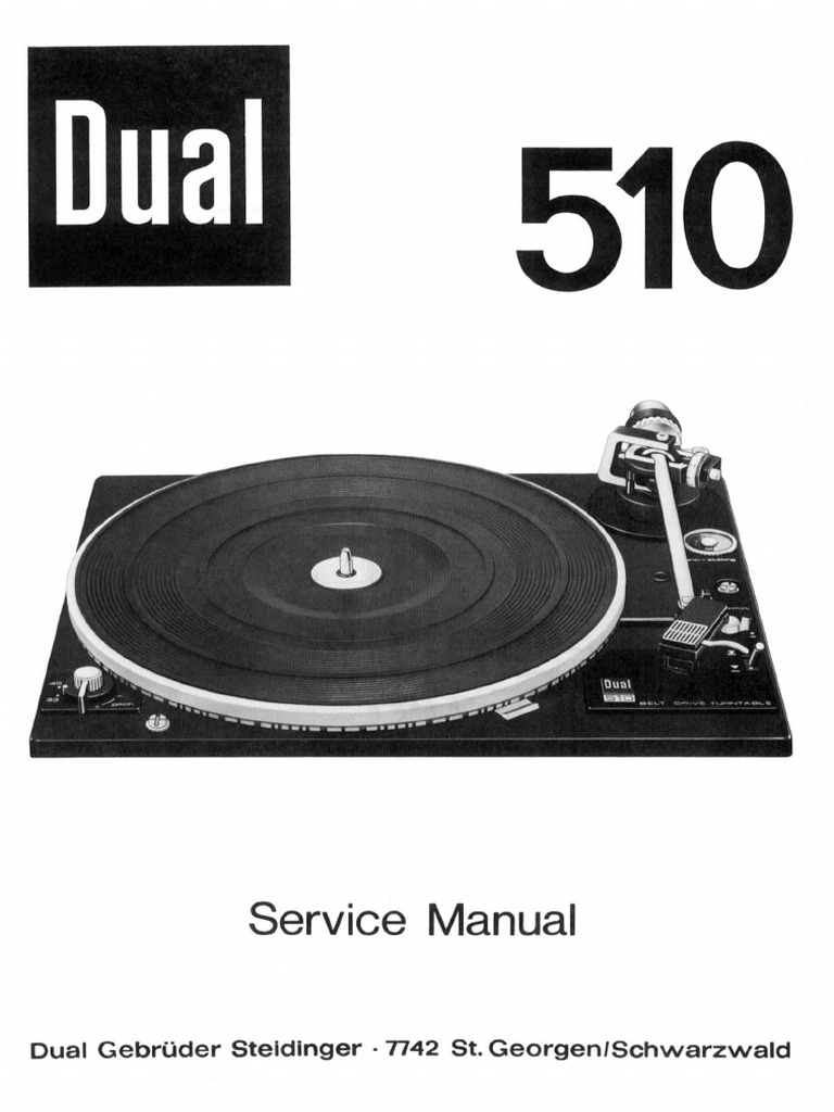 Dual 510 Service Manual | PDF