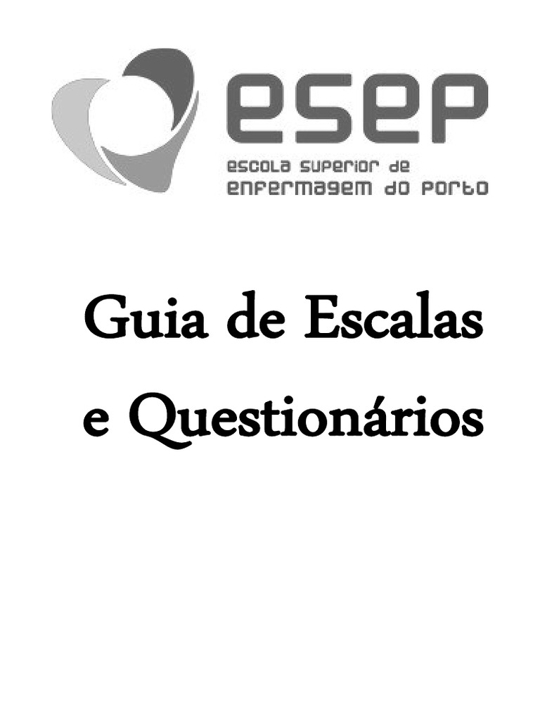 Guia de Escalas e Questionários ESEP | PDF | Dor | Enfermagem