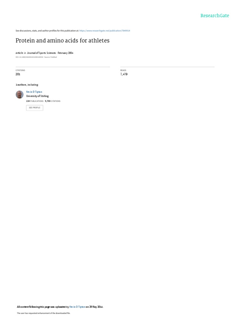 Protein Intake | PDF | Muscle Hypertrophy | Strength Training