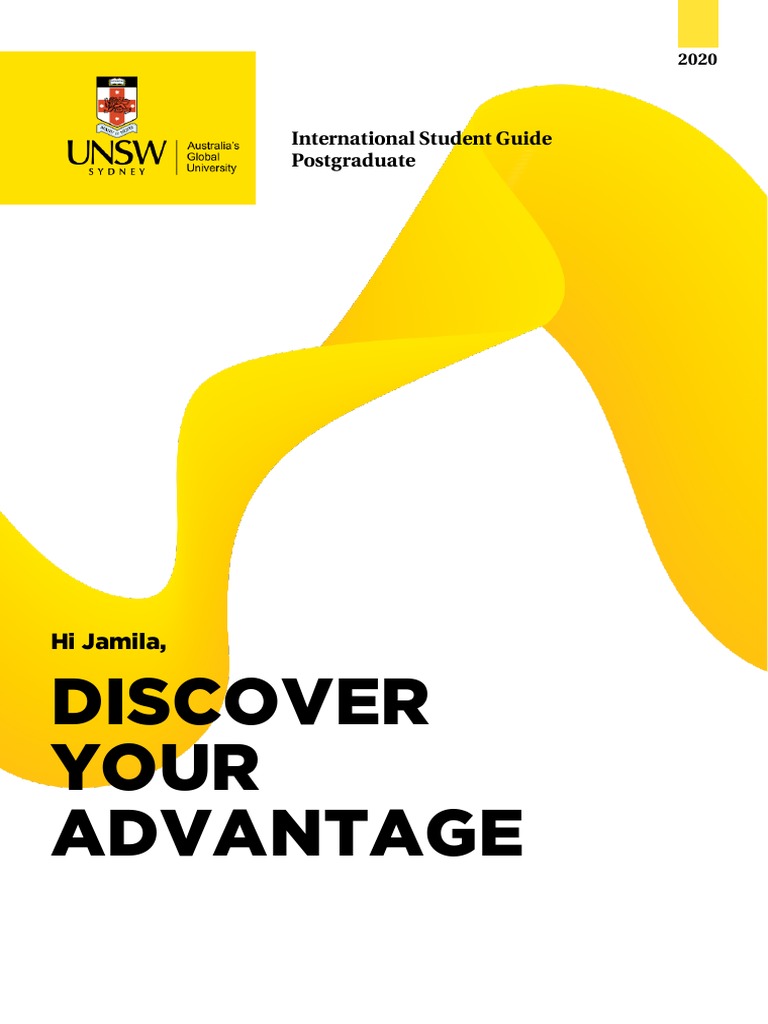 Unsw Student Guide | PDF | Entrepreneurship | International Student