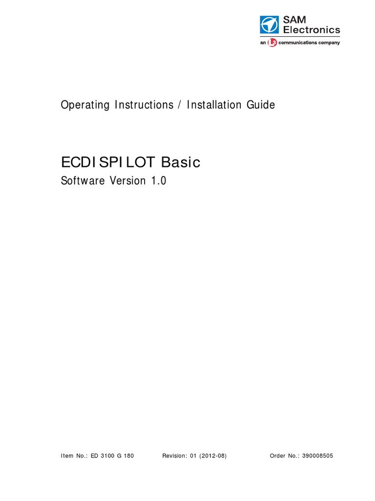 (User Manual Ecdispilot Platinum - Basic | PDF | Menu (Computing ...