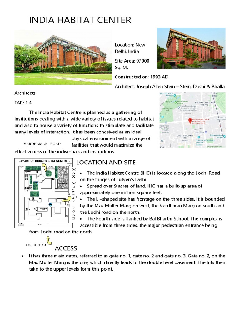 India Habitat Center | PDF | Buildings And Structures