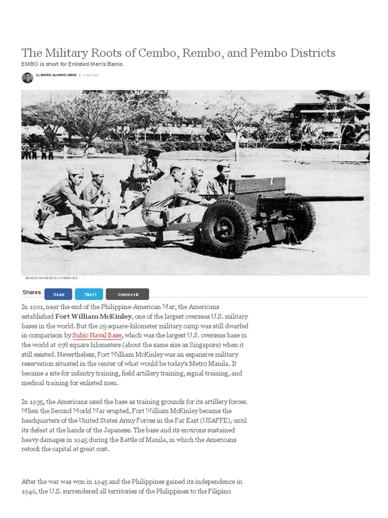 History of Cembo, Rembo, and Pembo | Download Free PDF | Philippines ...