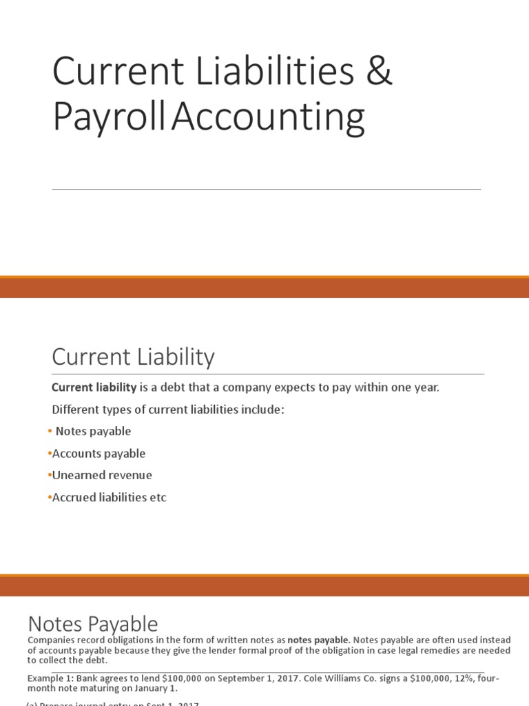 Current Liabilities & Payroll Guide | PDF | Payroll Tax | Federal ...