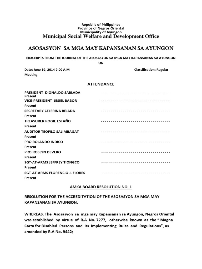 PWD Dole Registration | PDF | Local Government | Public Sphere