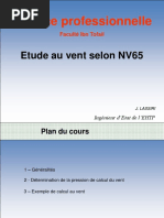 Chapitre 6. Etude Du Vent Selon NV65 | PDF | Pression | Plaie
