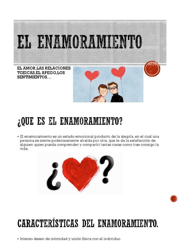 Características del Enamoramiento Emocional | PDF | Experiencia ...
