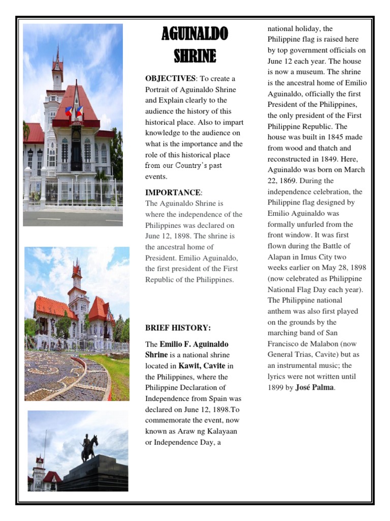 Aguinaldo Shrine | PDF | Decolonisation | National Symbols