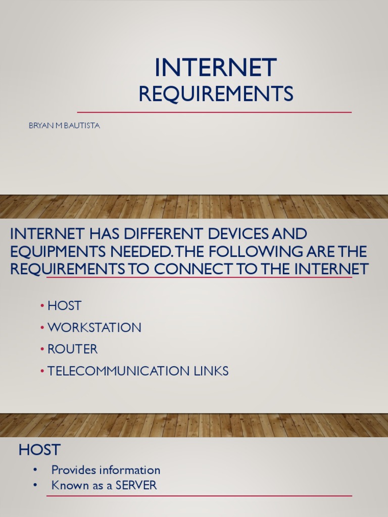 Internet: Requirements | PDF