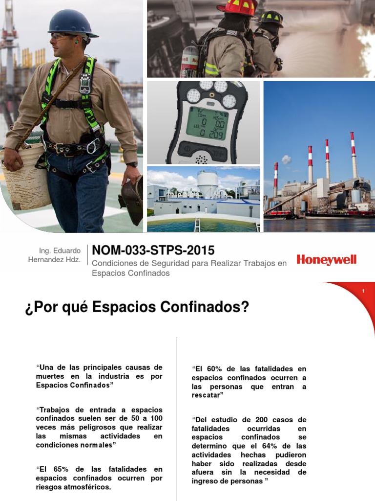 Presentacion NOM 033 STPS-HONEYWELL PDF | PDF | Oxígeno | Combustión