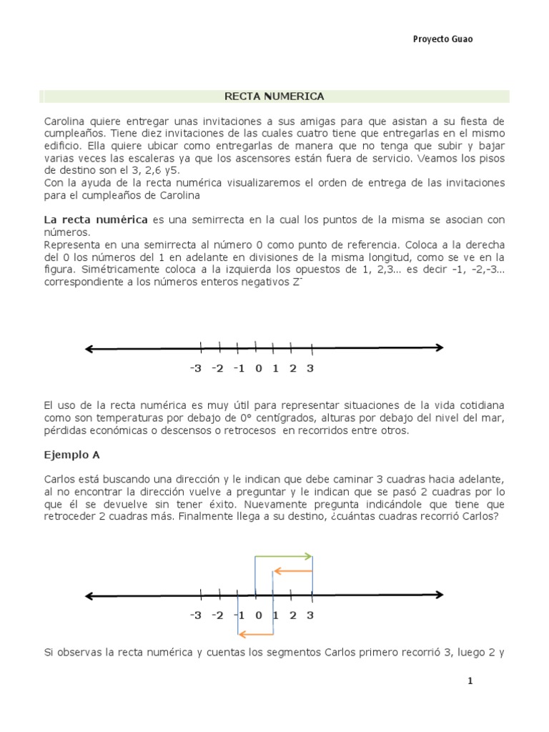 La Recta Real | PDF | Entero | Línea (geometría)