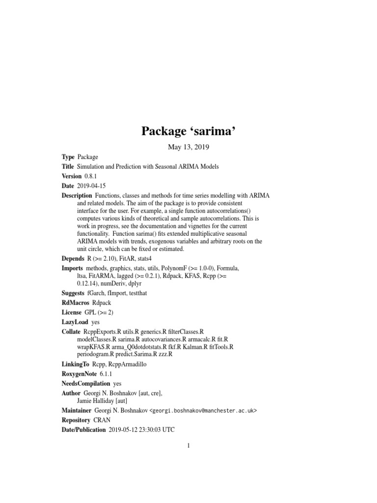 Time Series | PDF | P Value | Confidence Interval