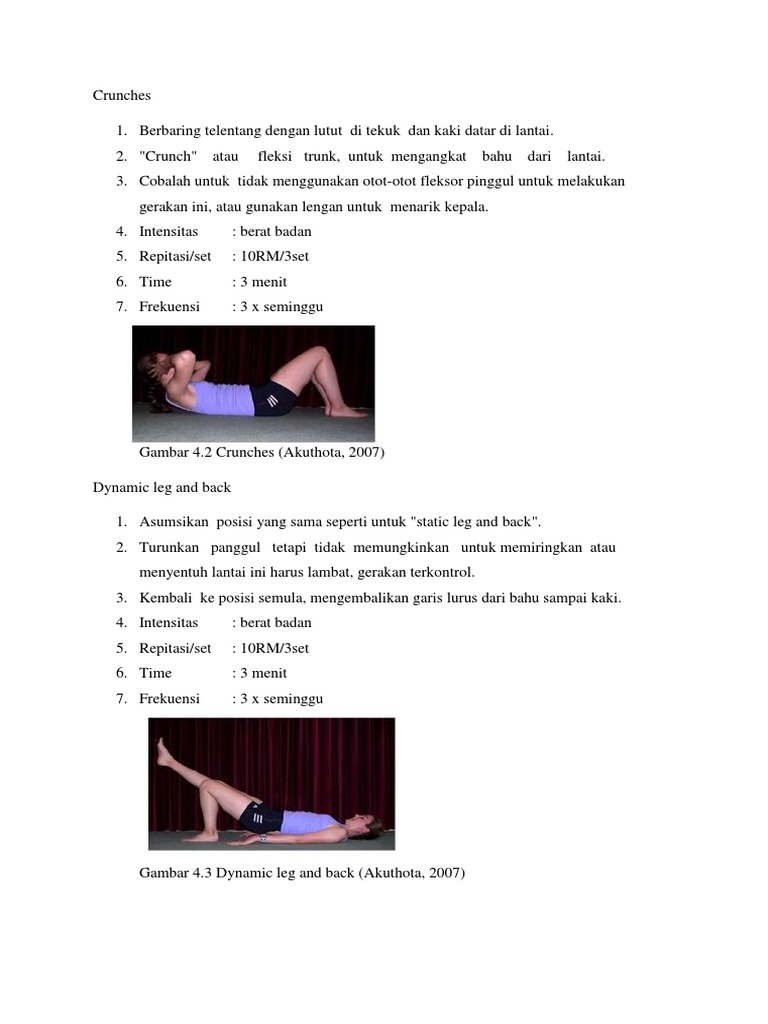 Core Stability Exercise | PDF