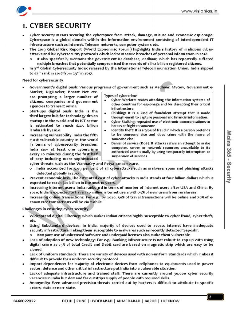 Cyber Security: RD TH RD | PDF | Computer Security | Security