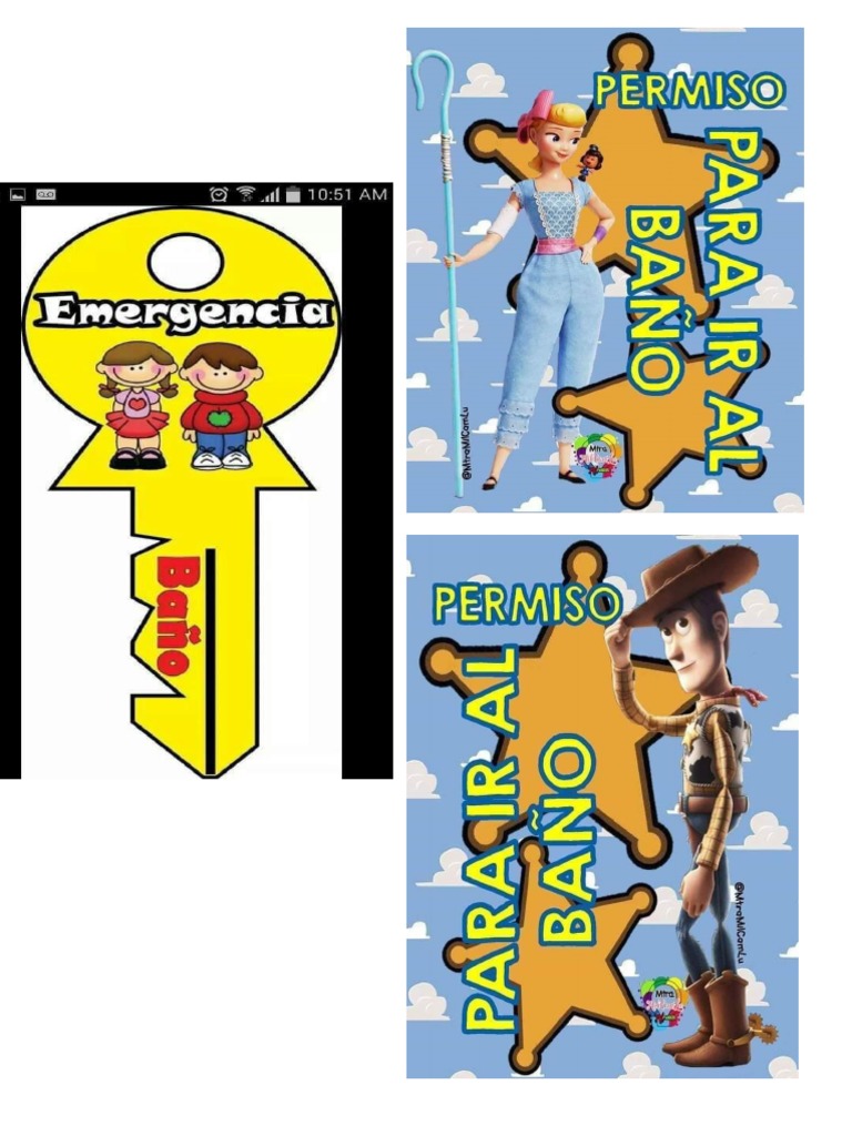 Pases Baño Toy Story | PDF