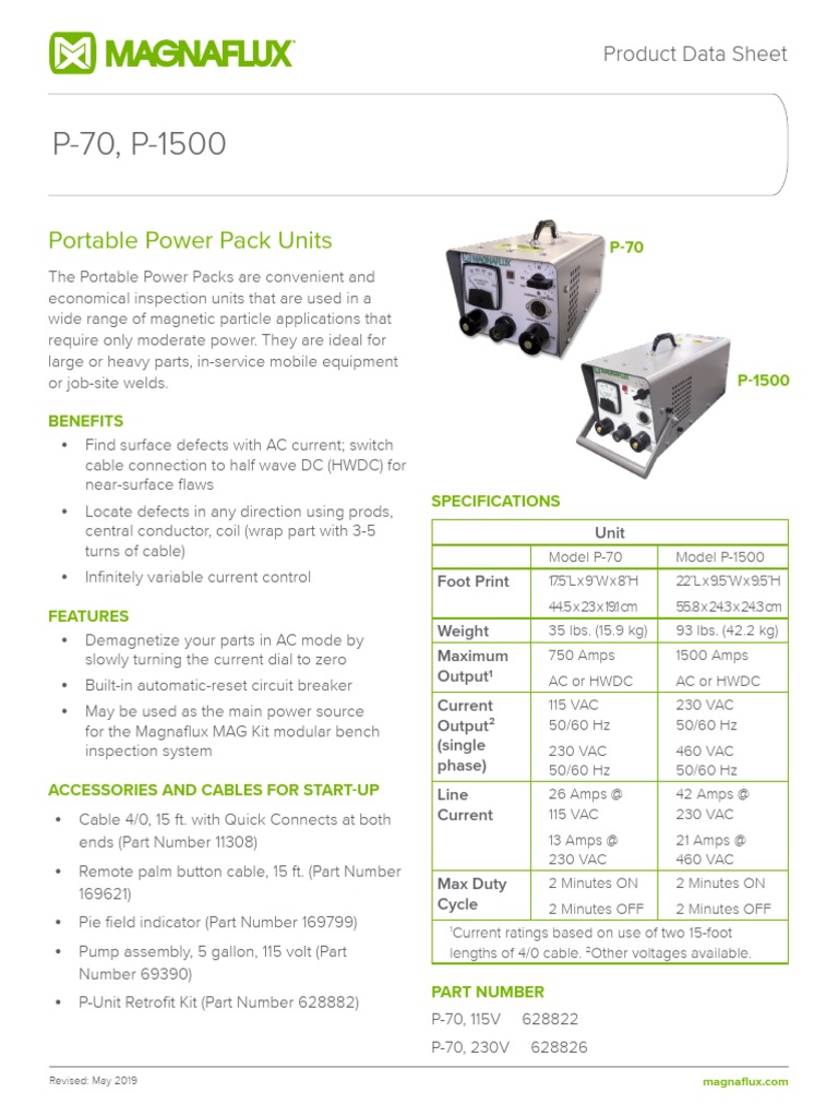 Portable Power Pack Units Overview | PDF | Alternating Current ...