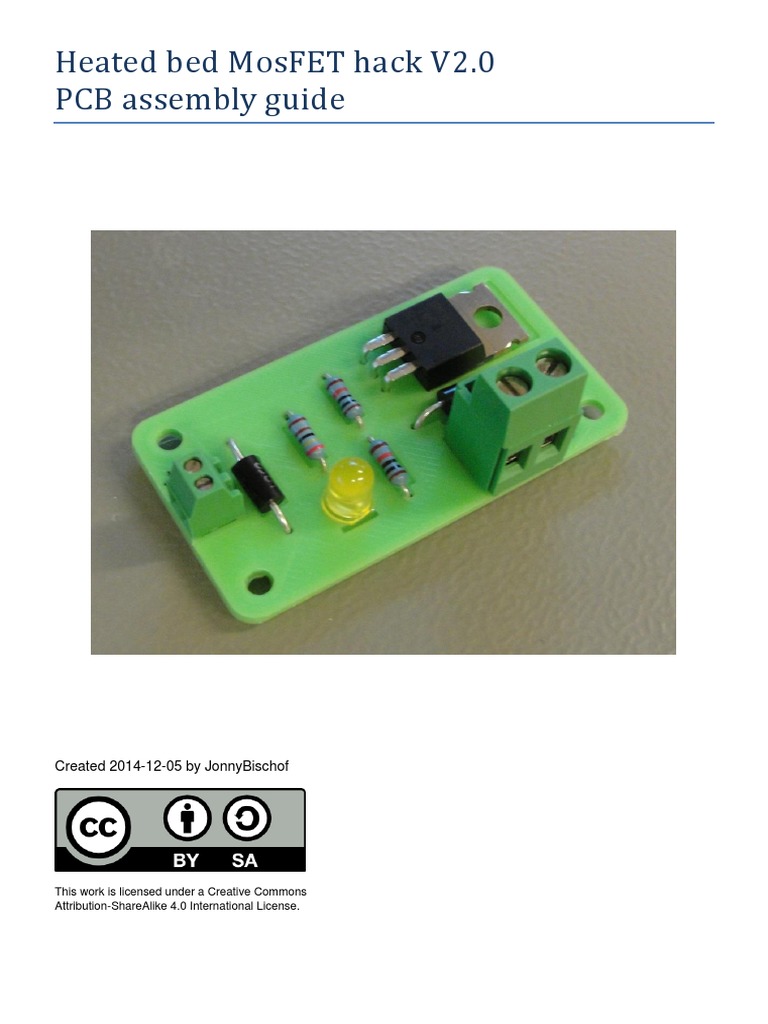Heated Bed MosFET Hack V2 - PCB Assembly | PDF | Printed Circuit Board ...