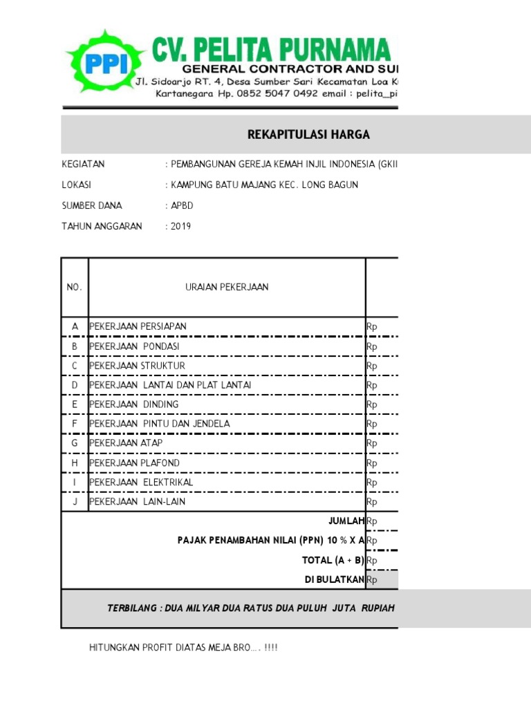 Rab Gereja Batu Majang | PDF