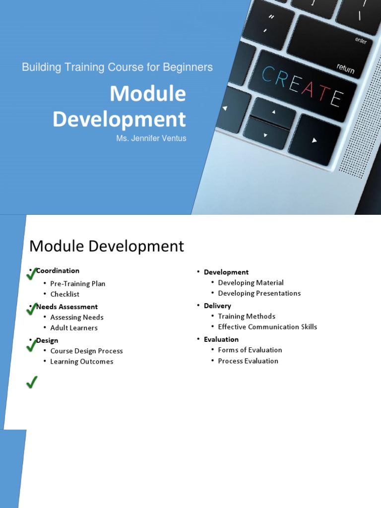 Module Development Process | PDF | Needs Assessment | Risk Management