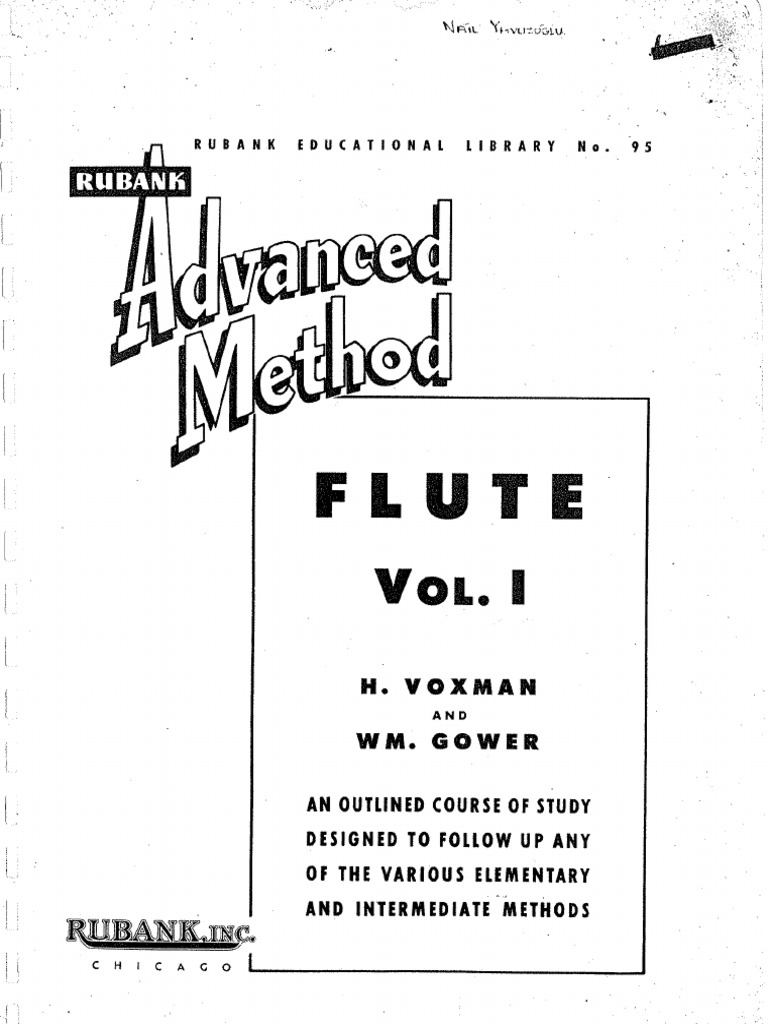 Flute Rubank Advanced Method - PDF Version 1 PDF | PDF