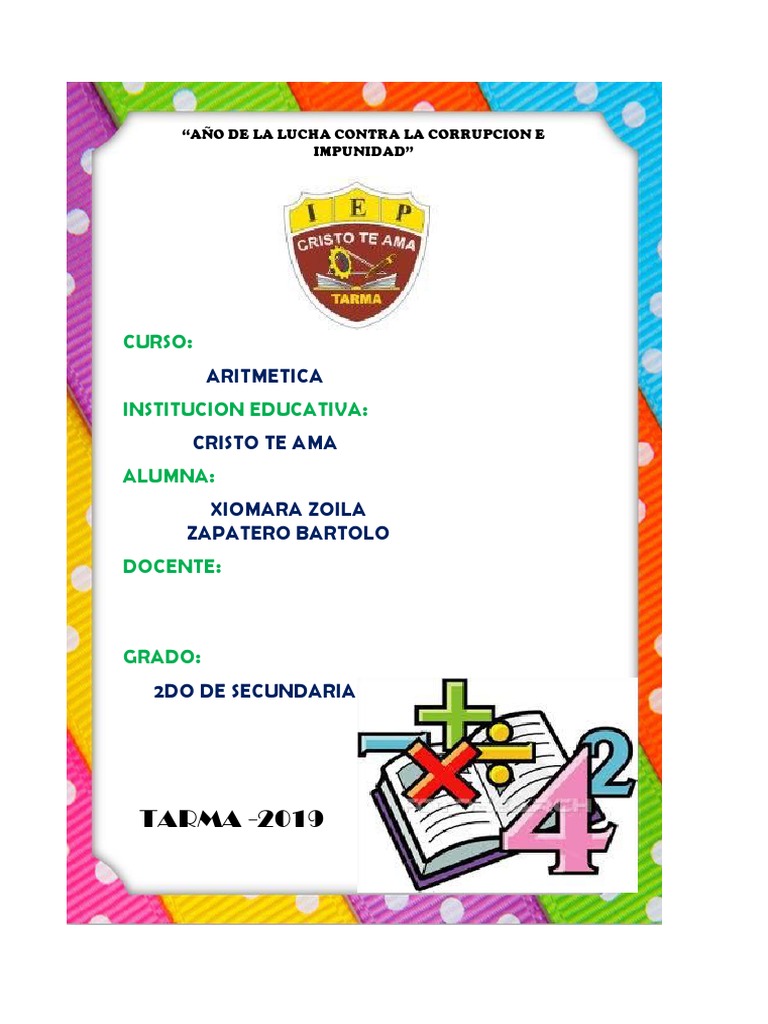 Carátulas para Cursos de Secundaria | PDF
