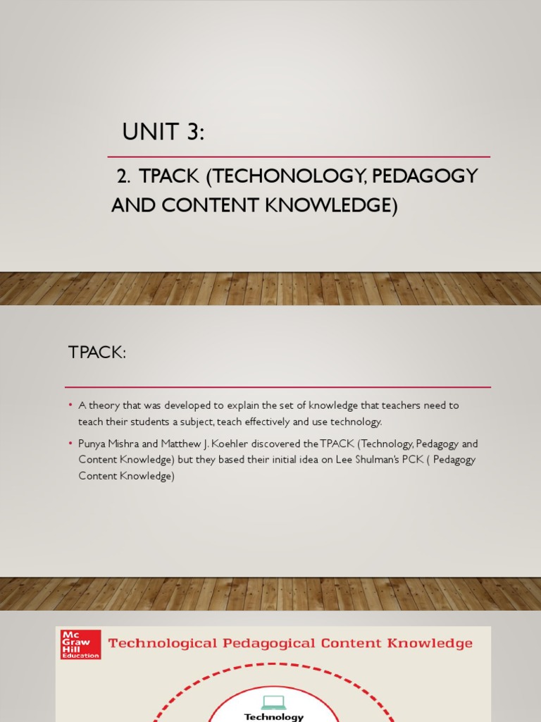 Technology, Pedagogy and Content Knowledge (TPACK) | PDF