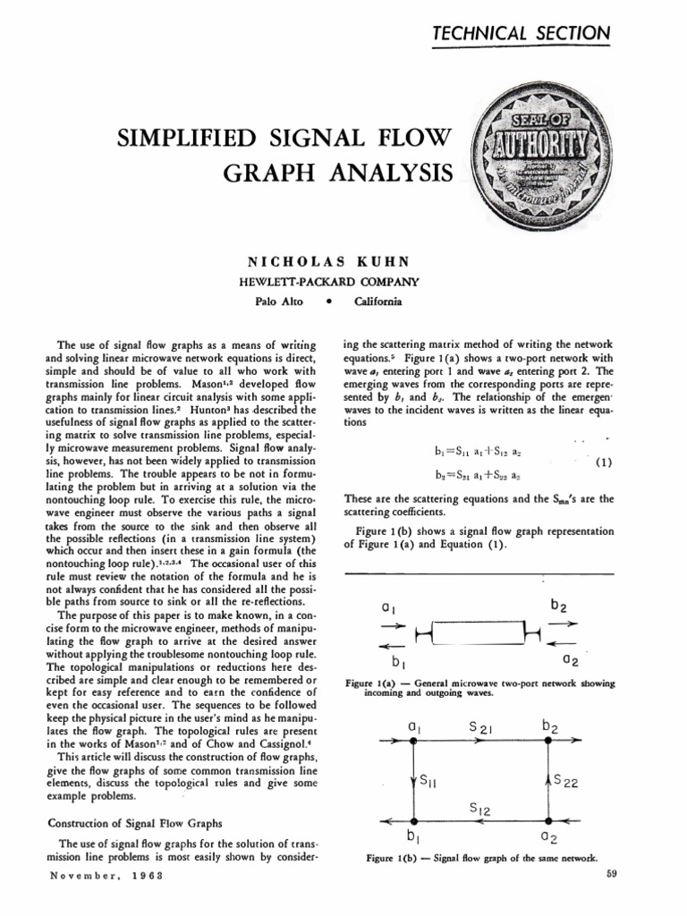 Simplified Signal Flow Graph Techniques | PDF | Transmission Line ...