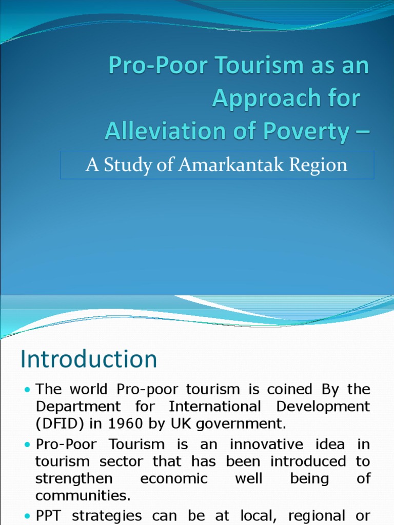 Pro-Poor Tourism As A Tool For Alleviation of | PDF | International ...