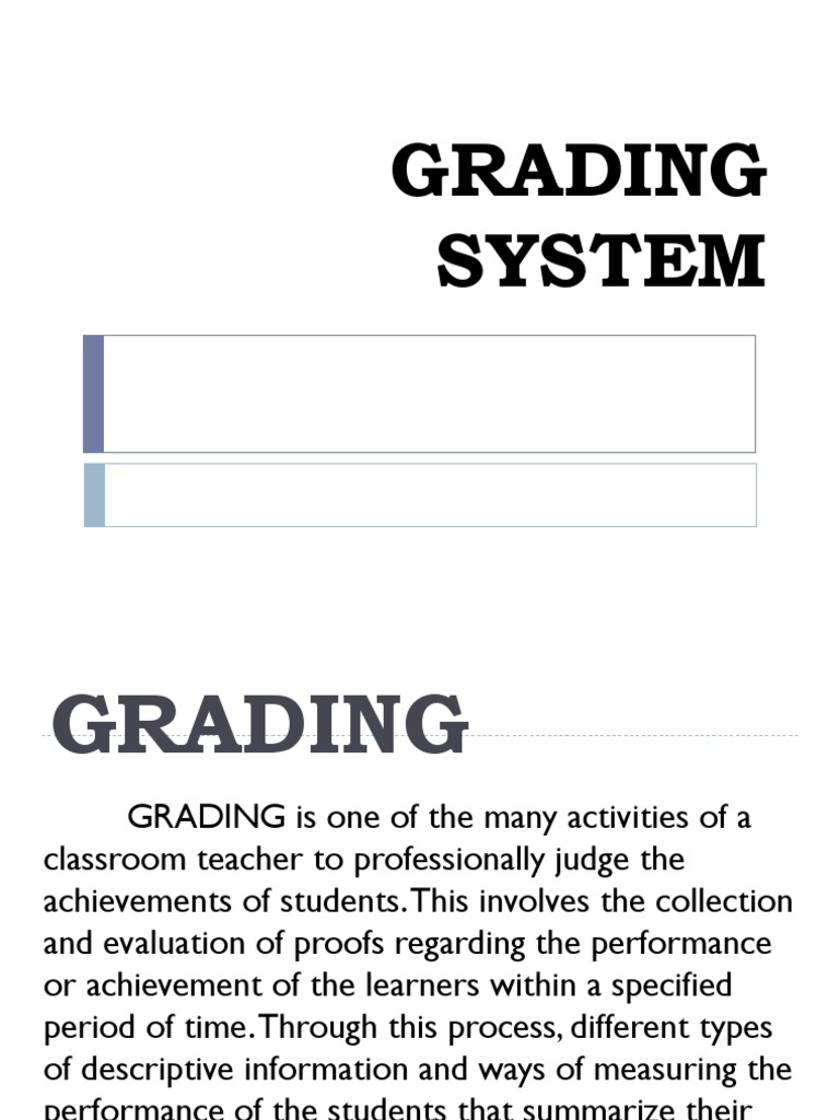 Understanding Grading Systems and Practices | PDF | Applied Psychology ...