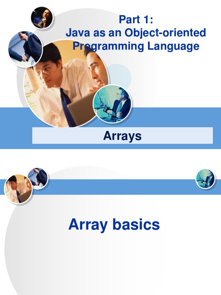 Java As An Object-Oriented Programming Language: Arrays | Download Free PDF | Array Data Type ...