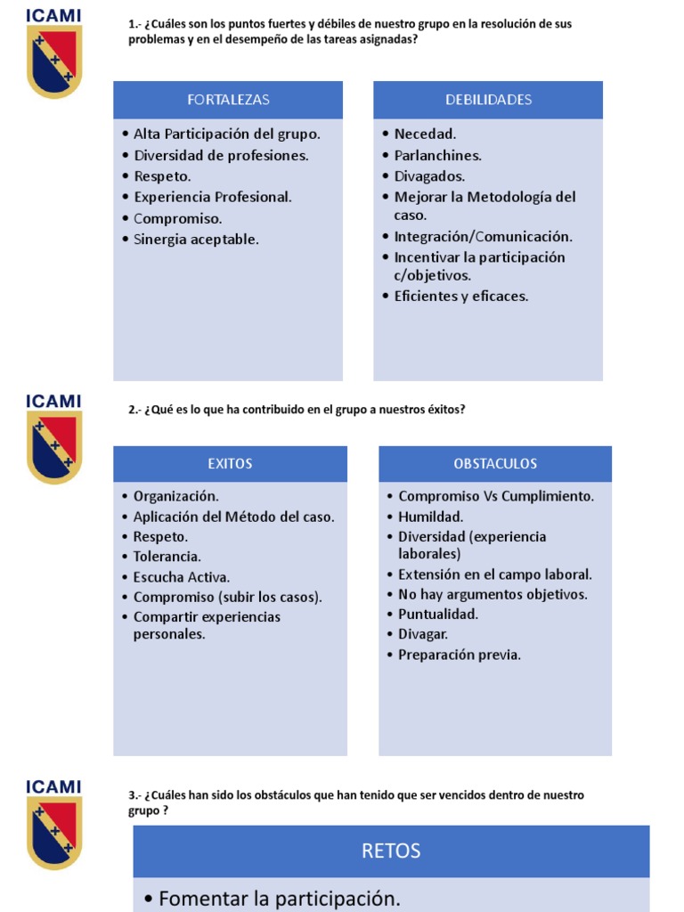 ICAMI | PDF | Cognición | Aprendizaje