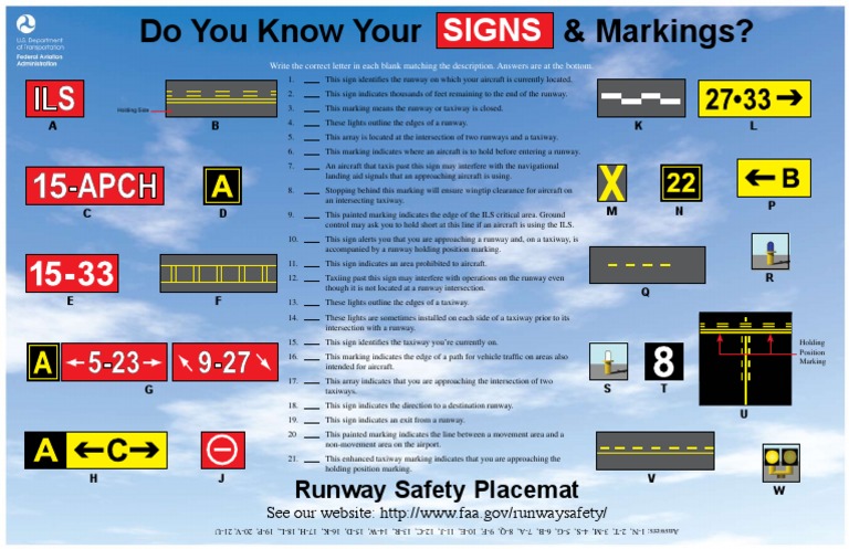 Markings Activity | PDF | Runway | Aerospace Engineering