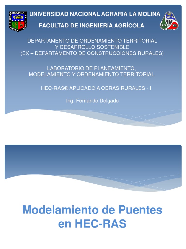 Modelamiento de Puentes en HEC-RAS | PDF | Puente | Agua