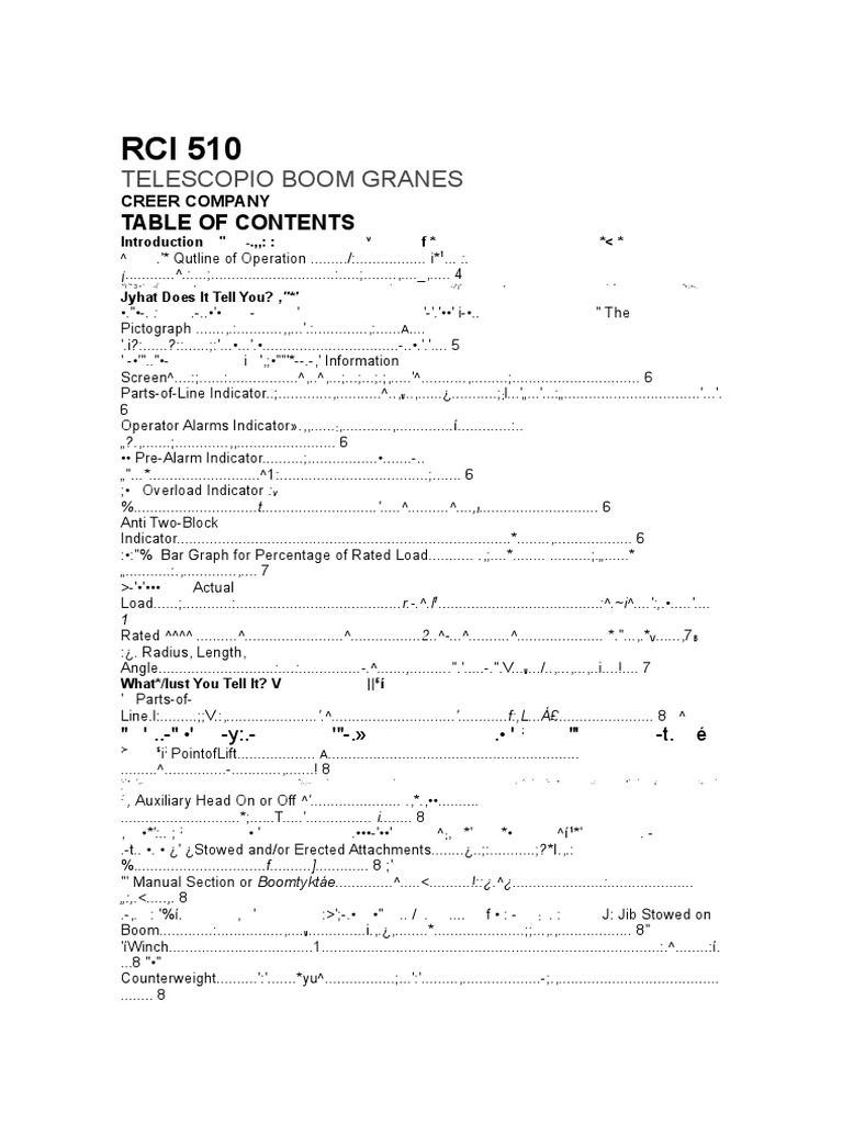 Greer Company | PDF | Crane (Machine) | Sensor