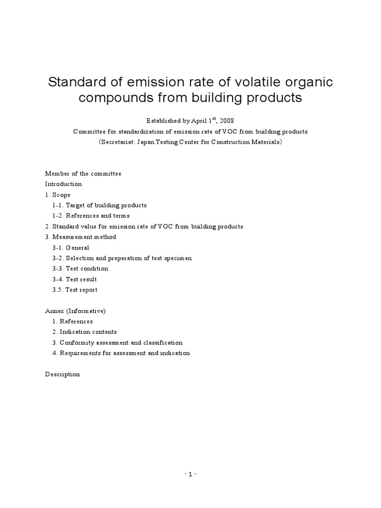 STD Volatile Compound | PDF | Volatile Organic Compound | Certification