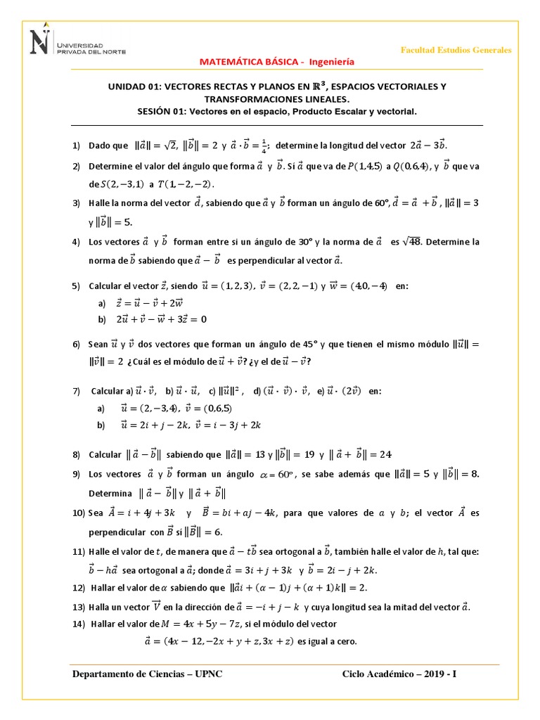 Vectores en El Espacio R3 | PDF | Norma (Matemáticas) | Espacio vectorial