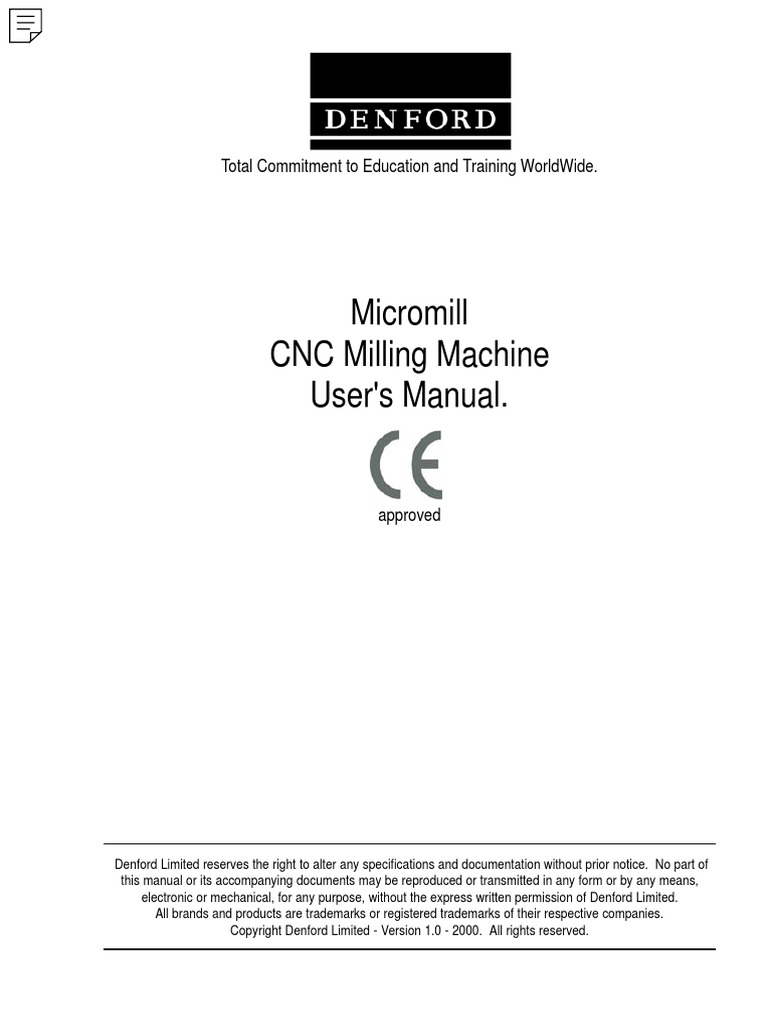 Micromill VR Manual | PDF | Numerical Control | Computer Program