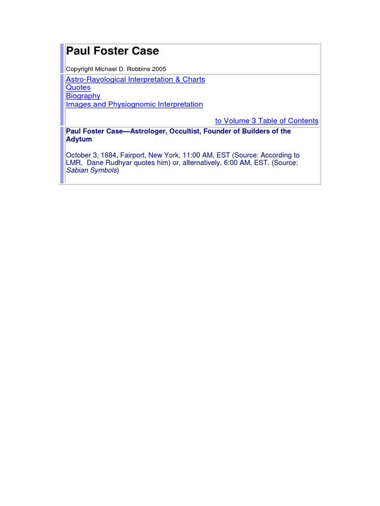 Paul Foster Case Quotes