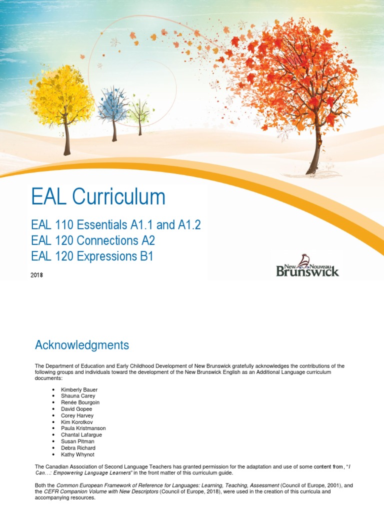 Eal Curricula 2018 Final | PDF | Business