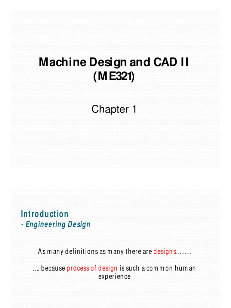 Chapter 1 - Introduction | PDF | Engineering Design Process | Design