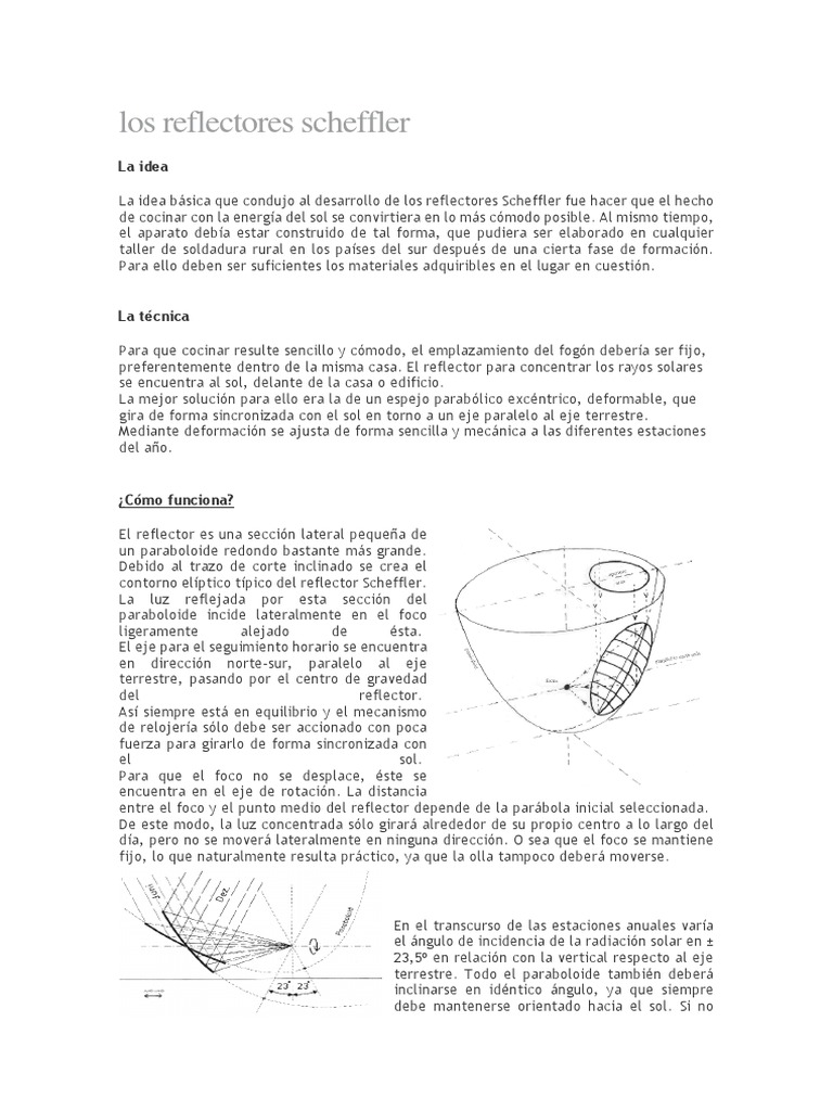 Los reflectores Scheffler: una innovadora técnica para aprovechar la ...
