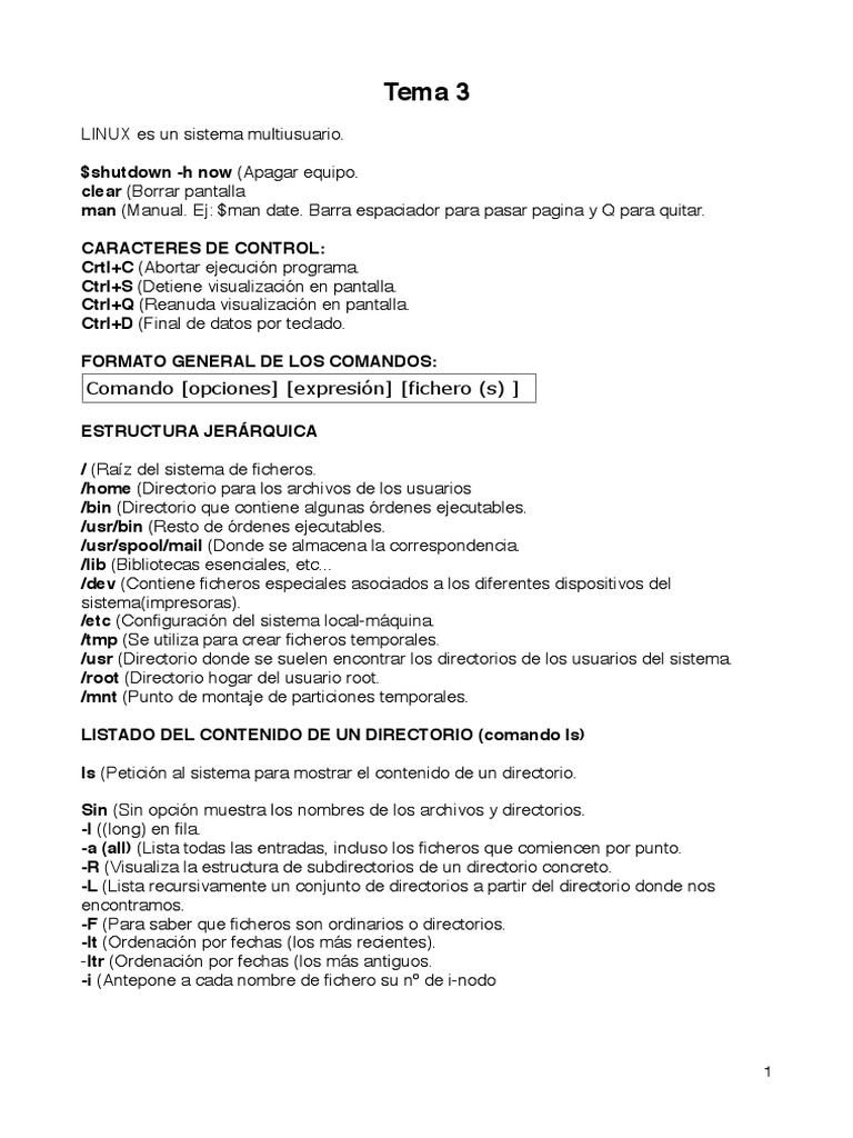 Resumen Examen Comandos Linux PDF | PDF | Archivo de computadora ...